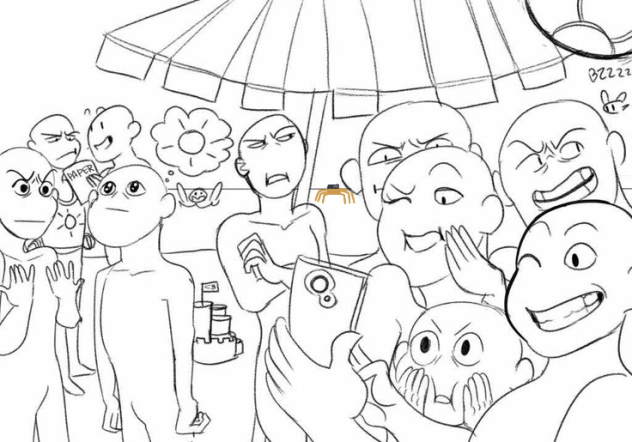 beach collab - ibisPaint