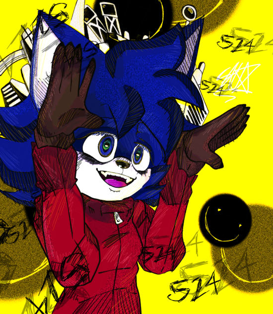 Matryoshka but with my sonic oc 👍🏼 - ibisPaint