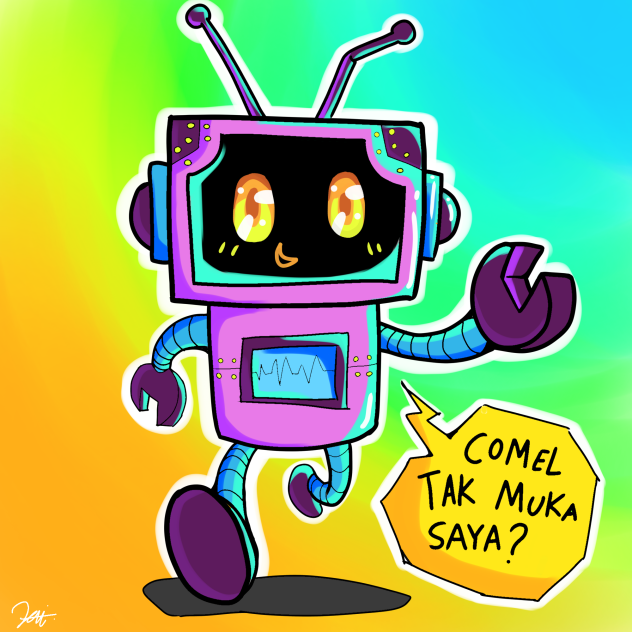 Robot comel - ibisPaint