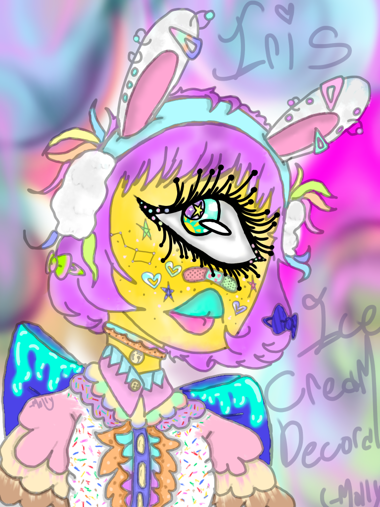 Iris ice cream decora - ibisPaint