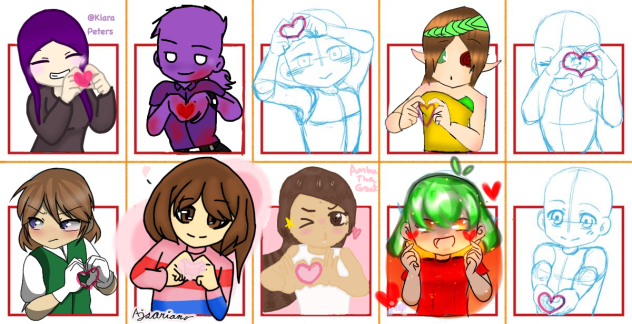 Heart Collab - ibisPaint