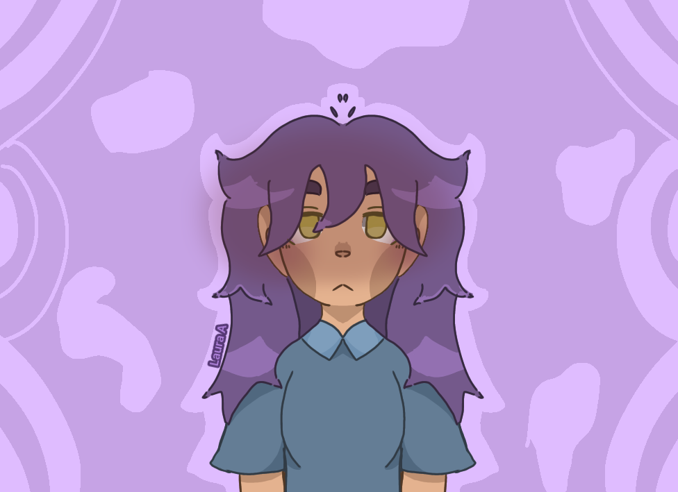 La niña de pelo morado 💜 - ibisPaint