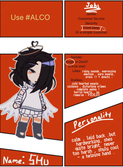 Afterlife.co character sheet thing ; - ibisPaint