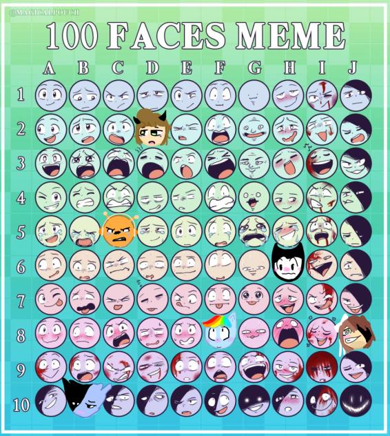 100 face challenge! - ibisPaint