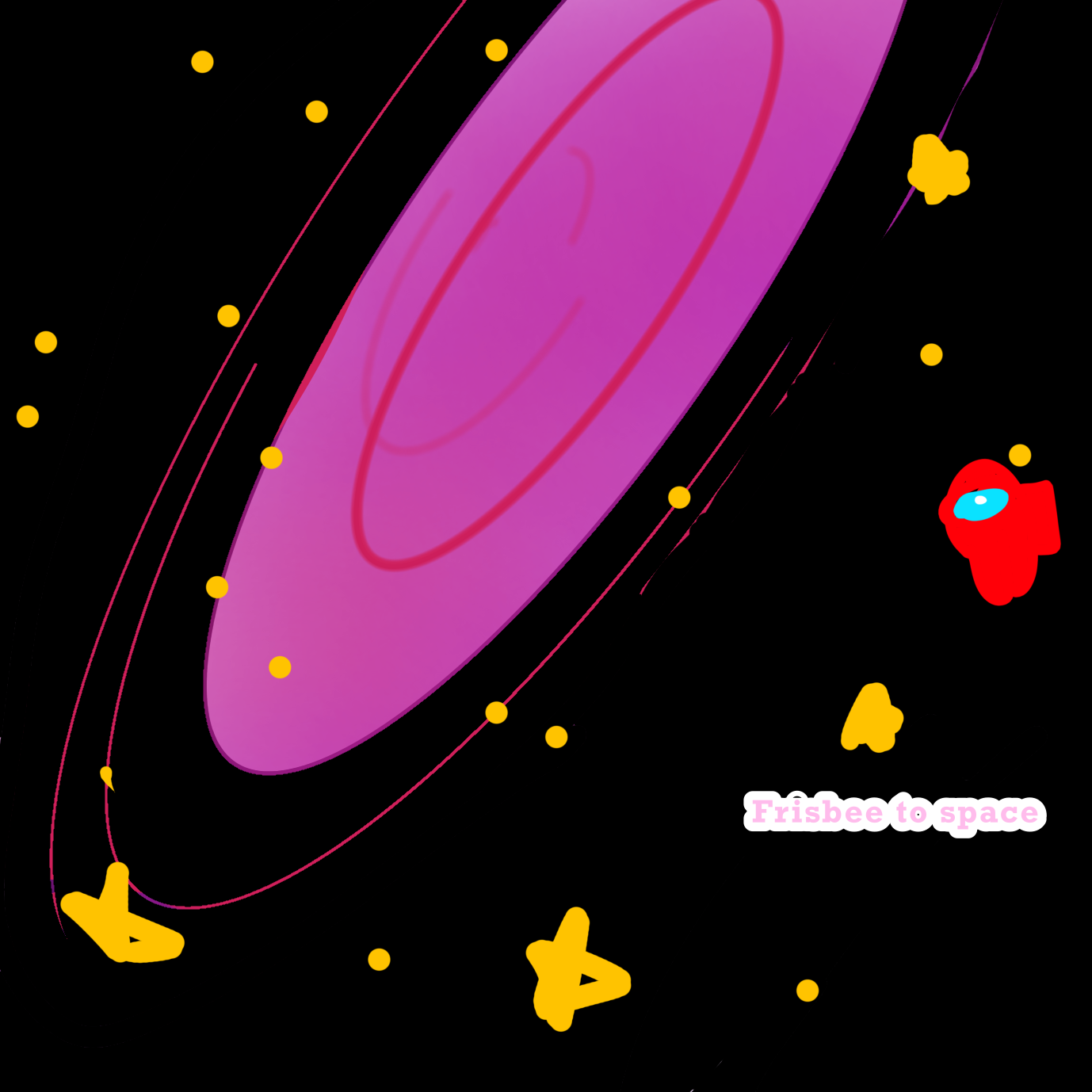 Who through a frisbee into space! - ibisPaint