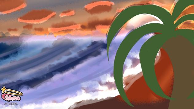 𝑺𝒖𝒏𝒔𝒆𝒕 𝒃𝒆𝒂𝒄𝒉 🌅 - ibisPaint