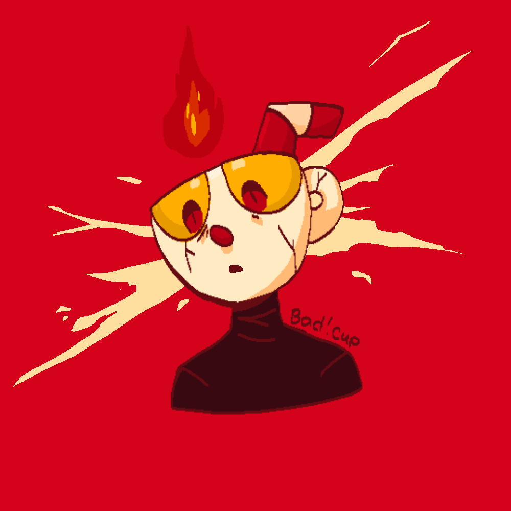 bad ending cuphead - ibisPaint