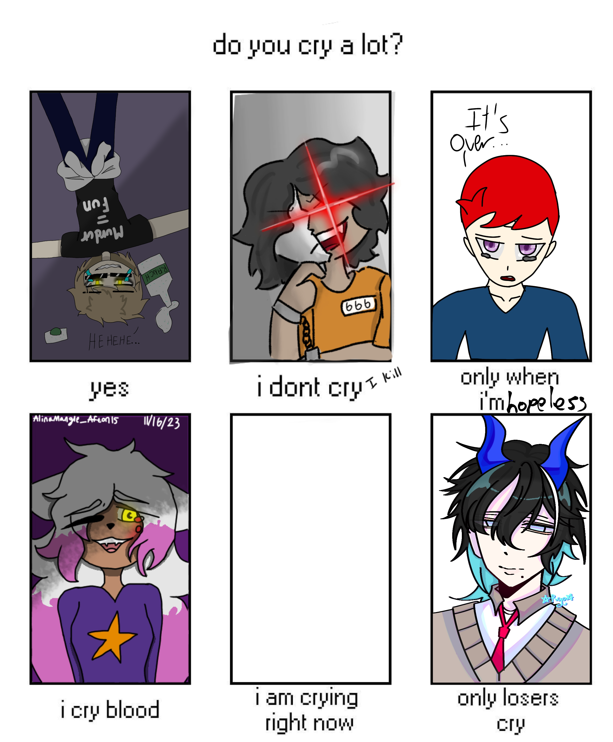 CRY AND SUFFER HAHAHAHA - ibisPaint