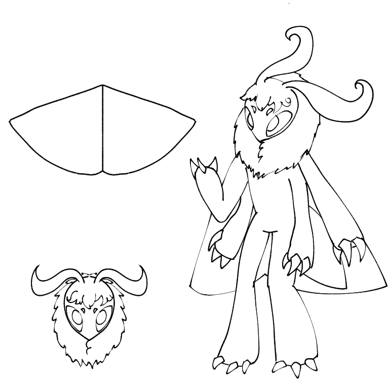 Moth Fursona Base - ibisPaint