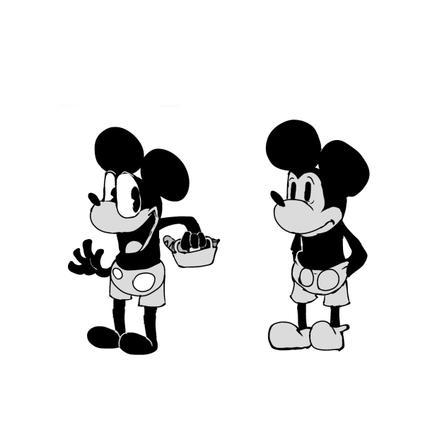 mouse.avi and old mickey mouse - ibisPaint