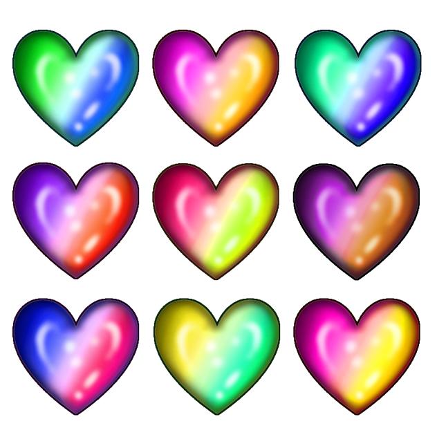 Y2k hearts - ibisPaint