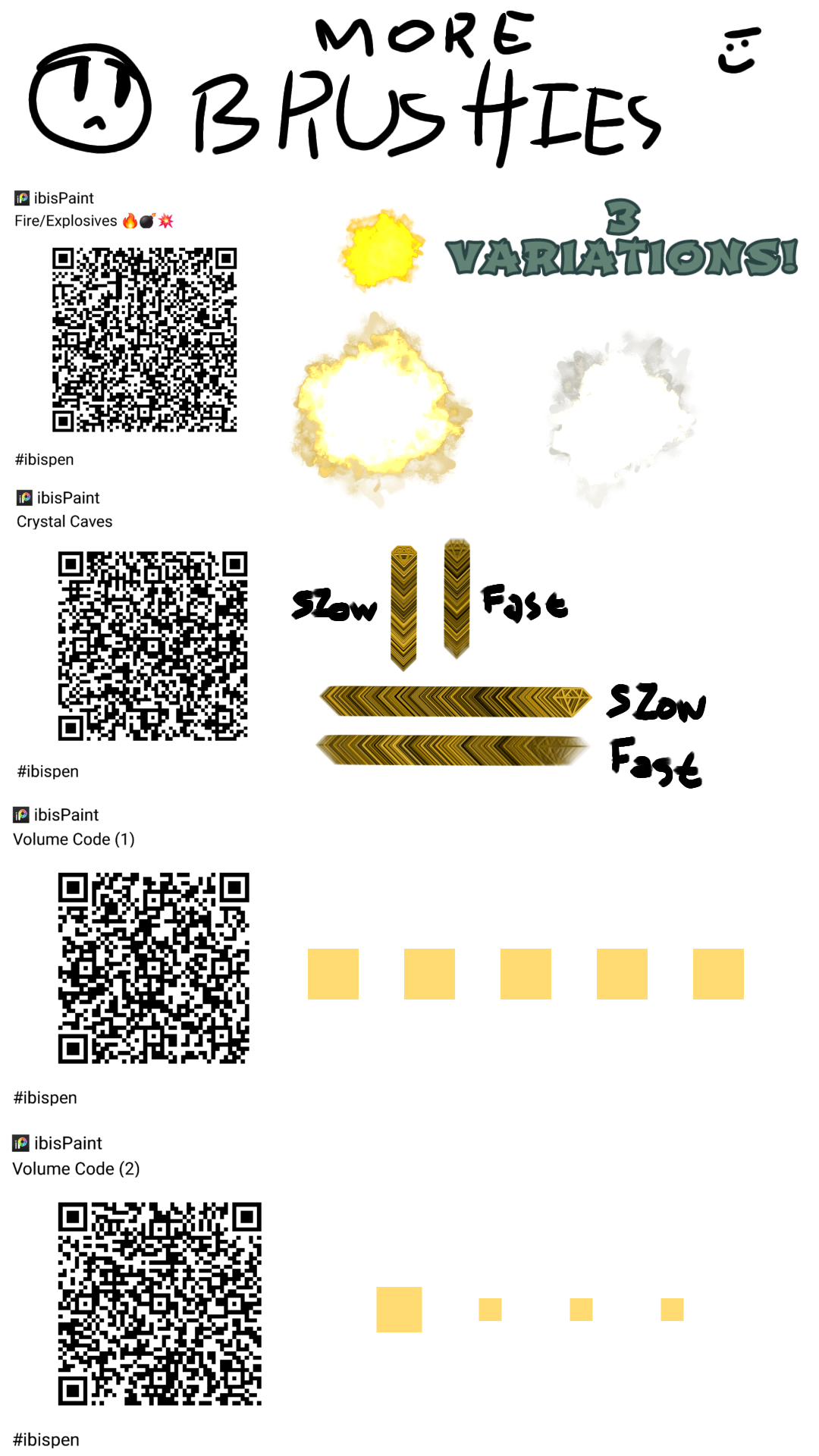 I made more brushiez for yall - ibisPaint