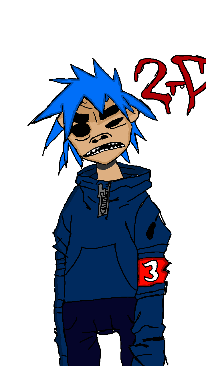 2-D Gorillaz - ibisPaint