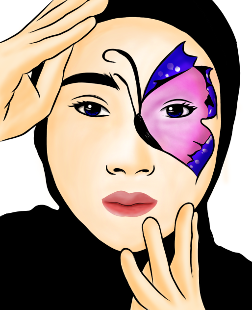 makeup kupu-kupu - ibisPaint