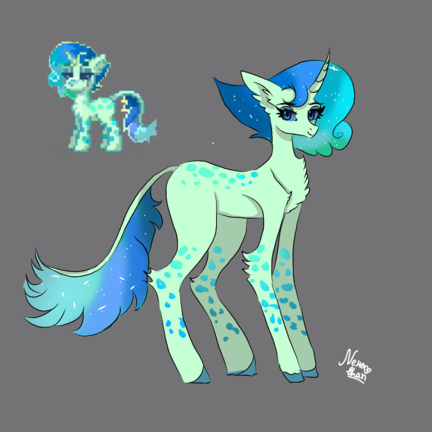 I draw my mlp oc Green Angela - ibisPaint