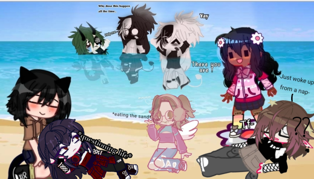 Gacha beach collab - ibisPaint