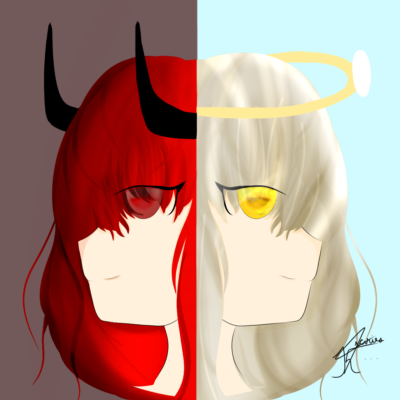 Splittin into two - ibisPaint