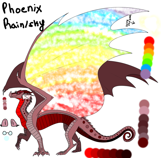 My rainwing and skywing Oc - ibisPaint