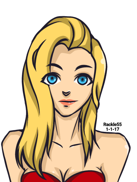 Lady in red - ibisPaint