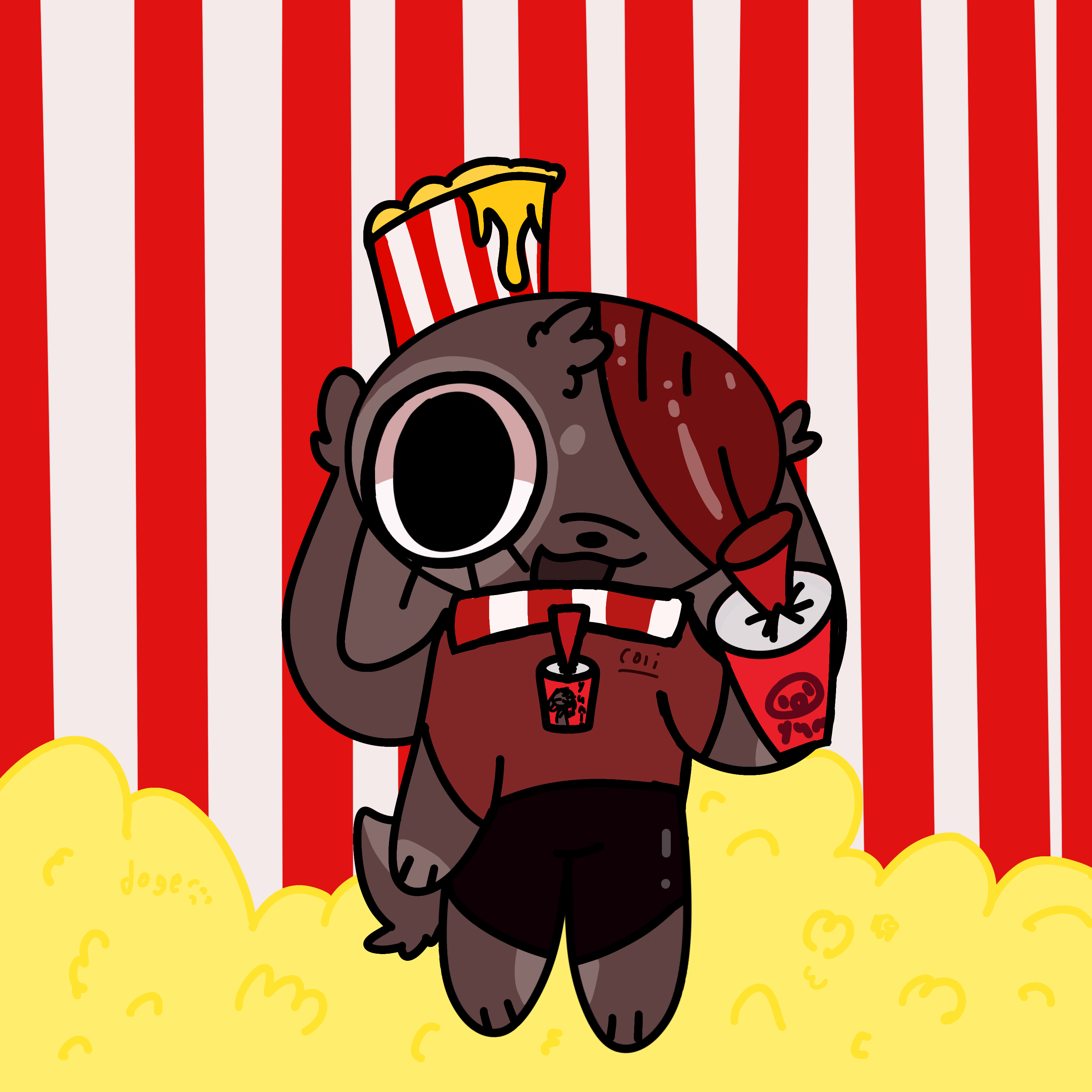 concession stand worker bunny - ibisPaint