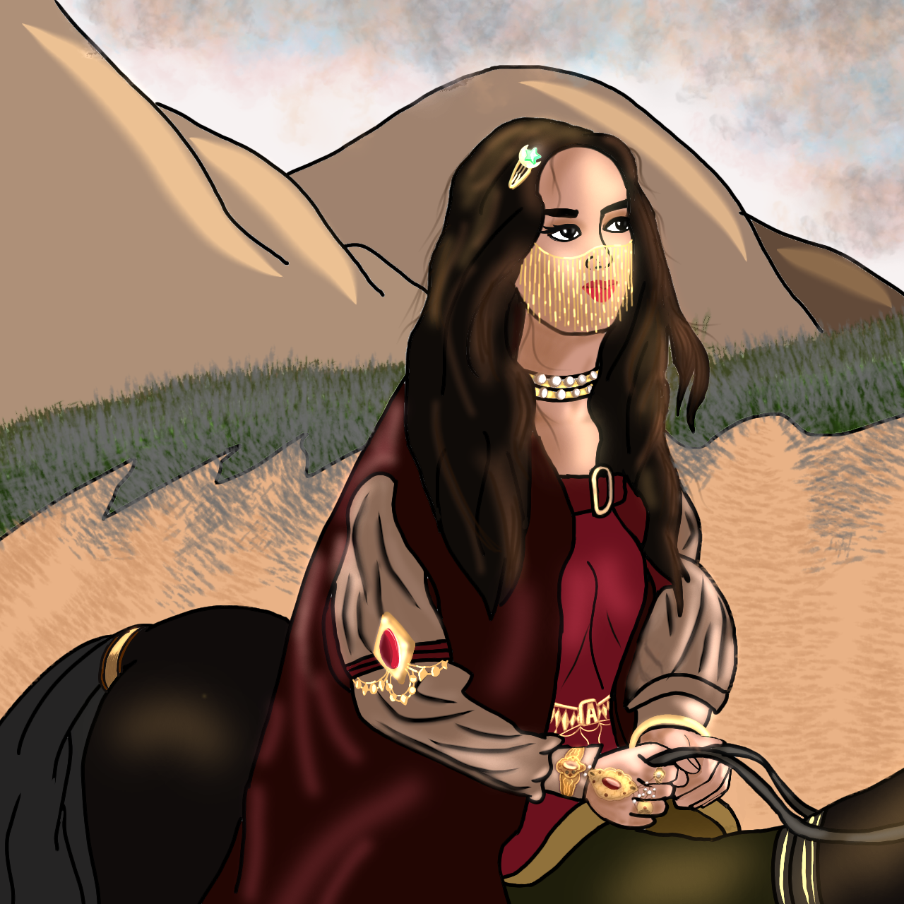 in the Desert Nomadic times - ibisPaint
