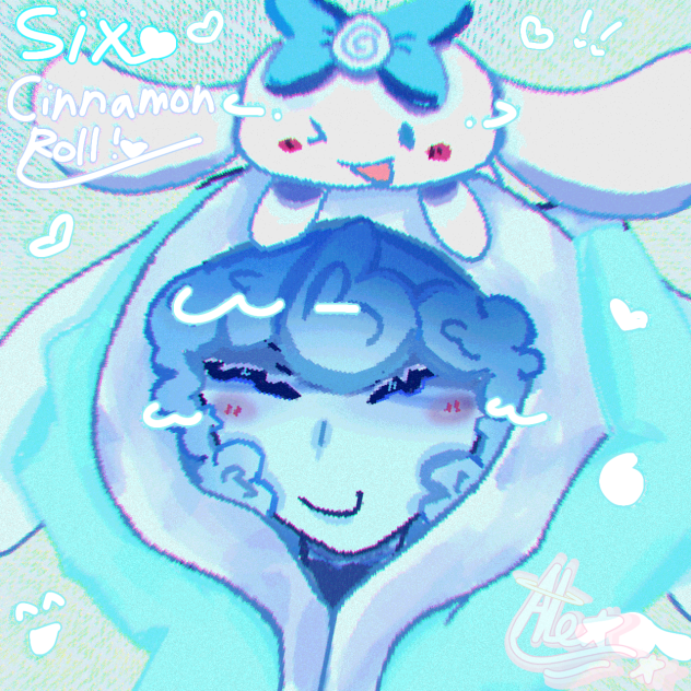 six and cinnamon roll - ibisPaint