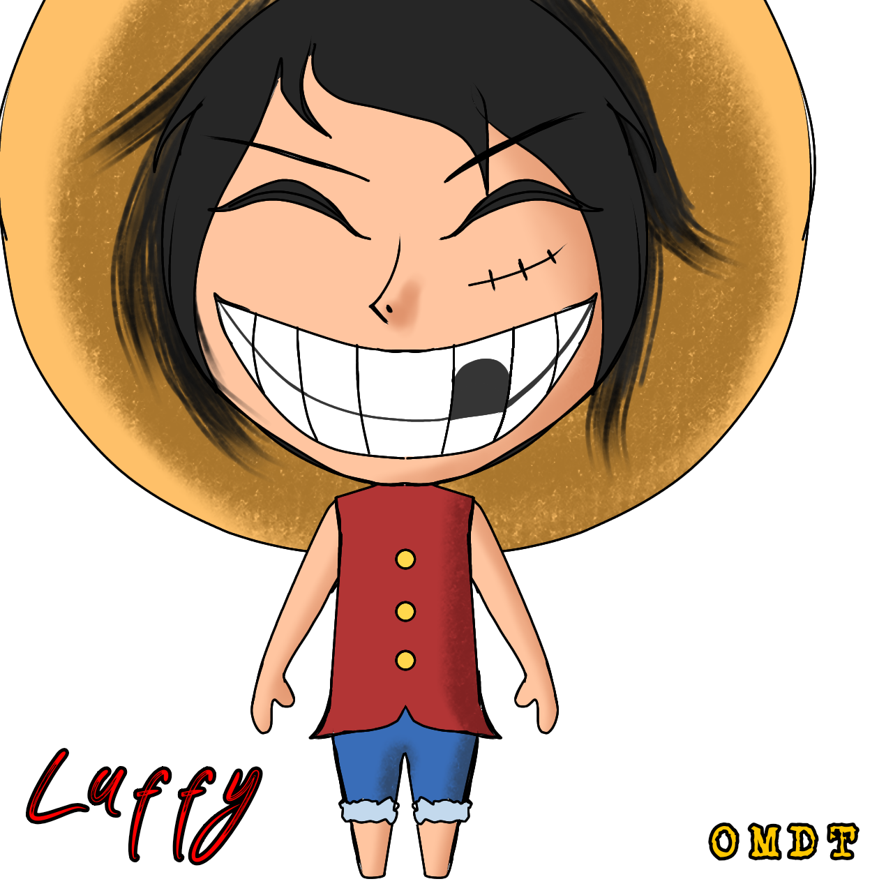 Monkey D Luffy - Chibi - ibisPaint