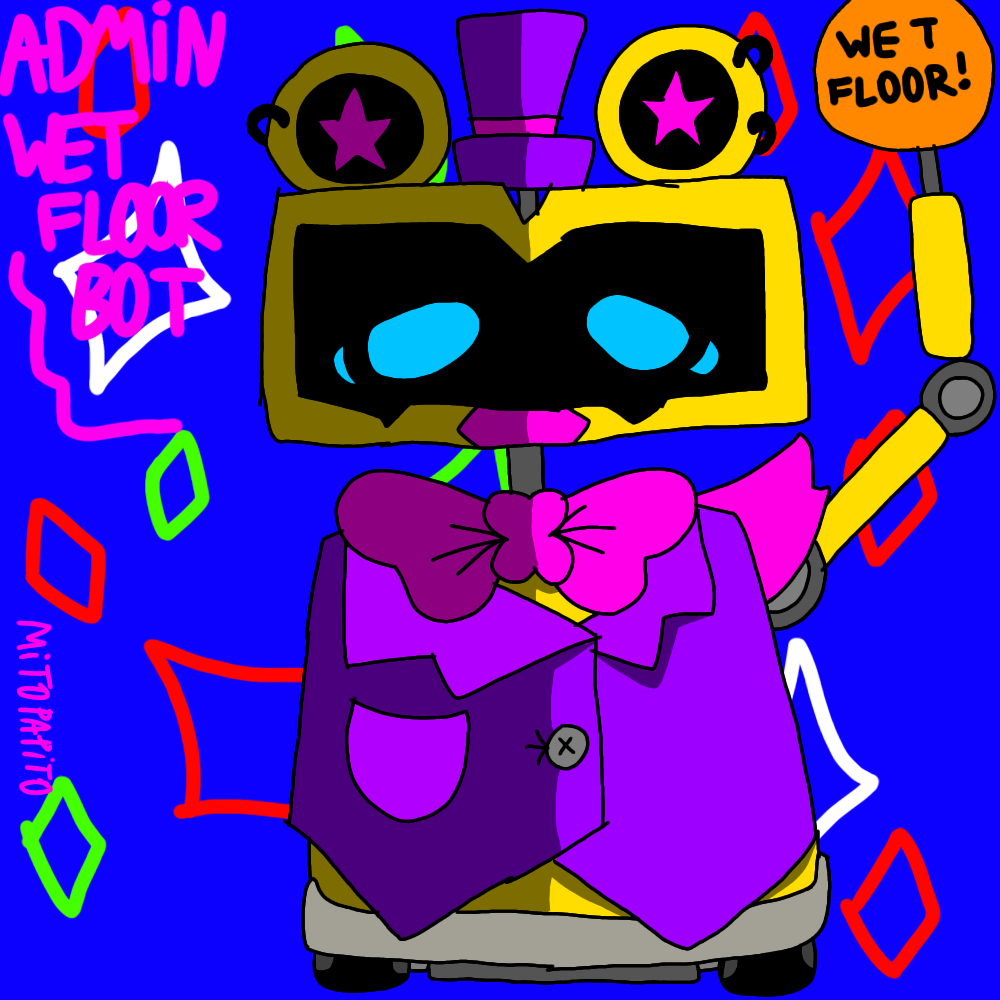 Admin wet floor bot - ibisPaint