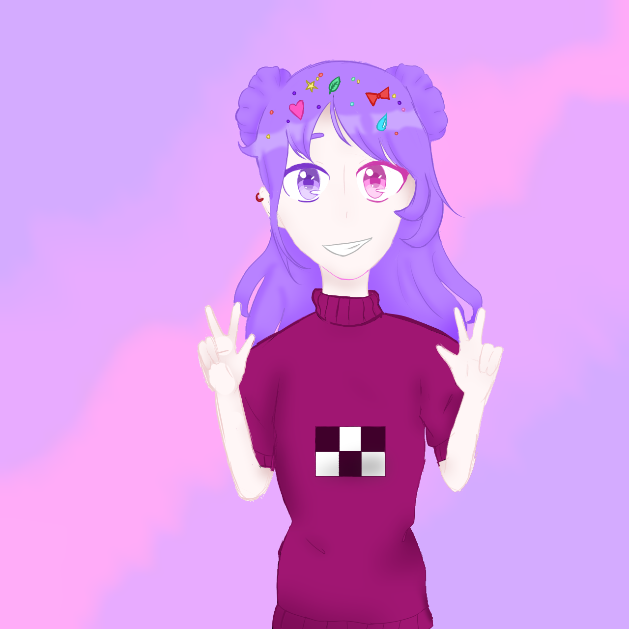 Drawing random oc I made in picrew - ibisPaint