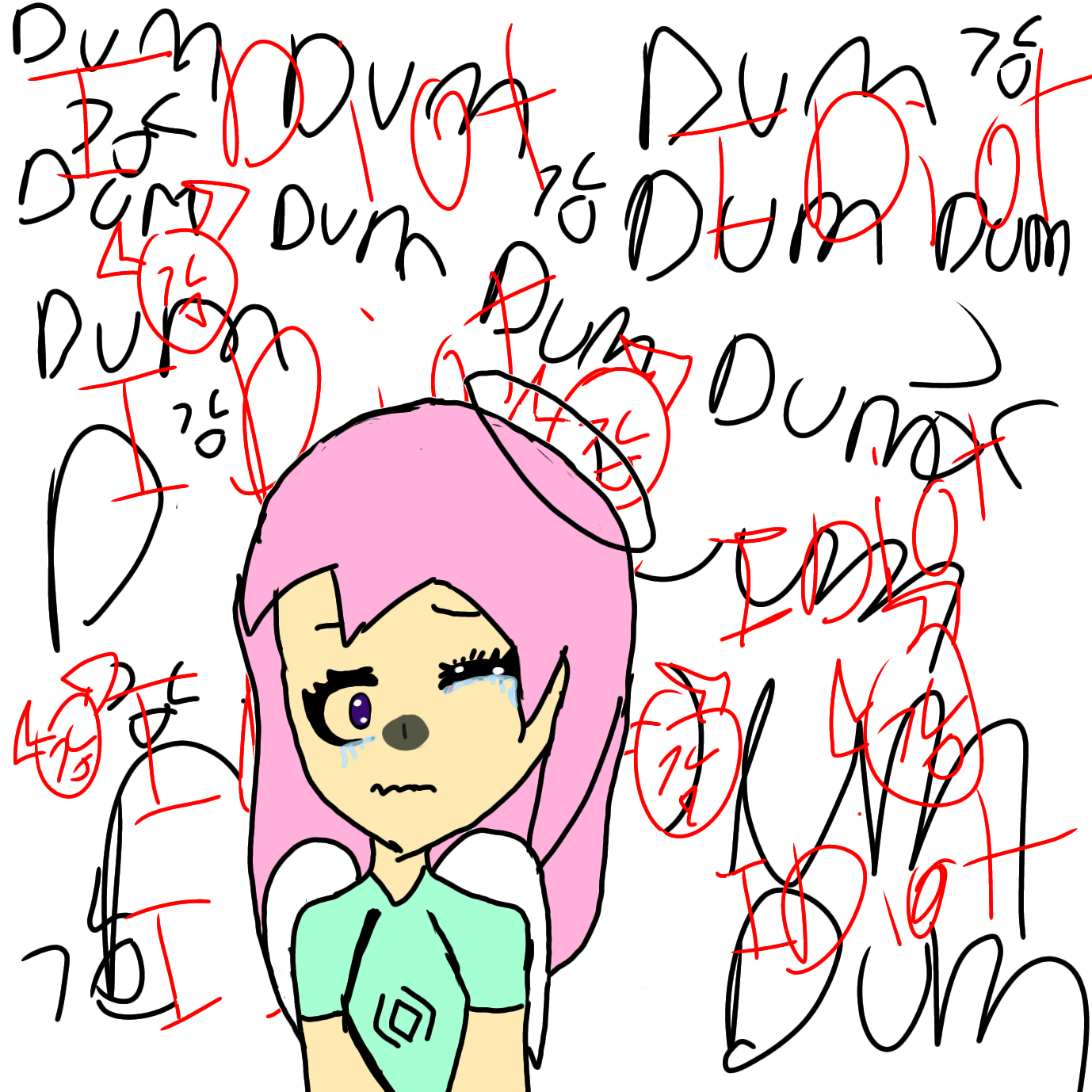 dum idiot (read dis) - ibisPaint
