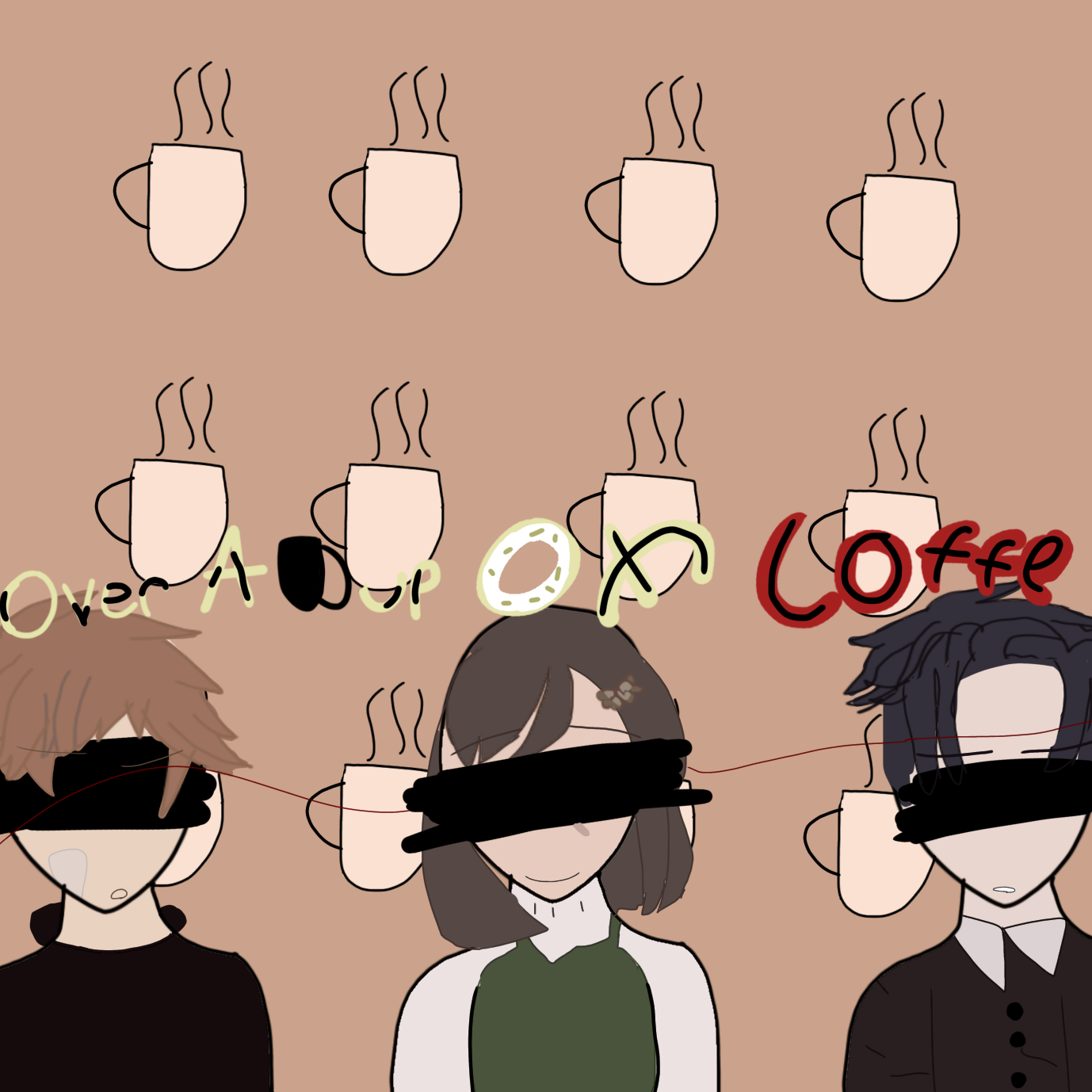 Over A Cup Of Coffe Banner - ibisPaint
