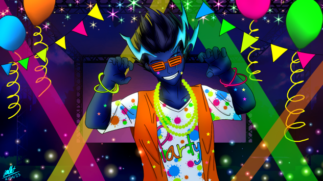 Neon party - ibisPaint
