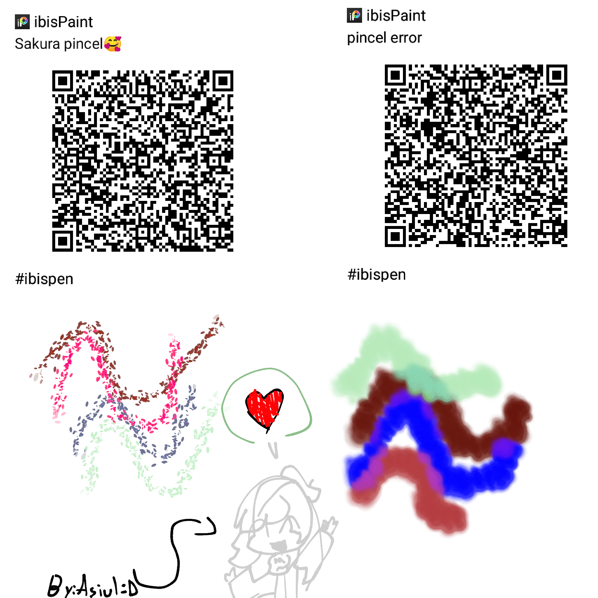 Sakura and Error - ibisPaint