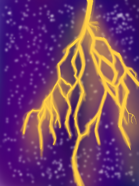 Lightning in the night - ibisPaint