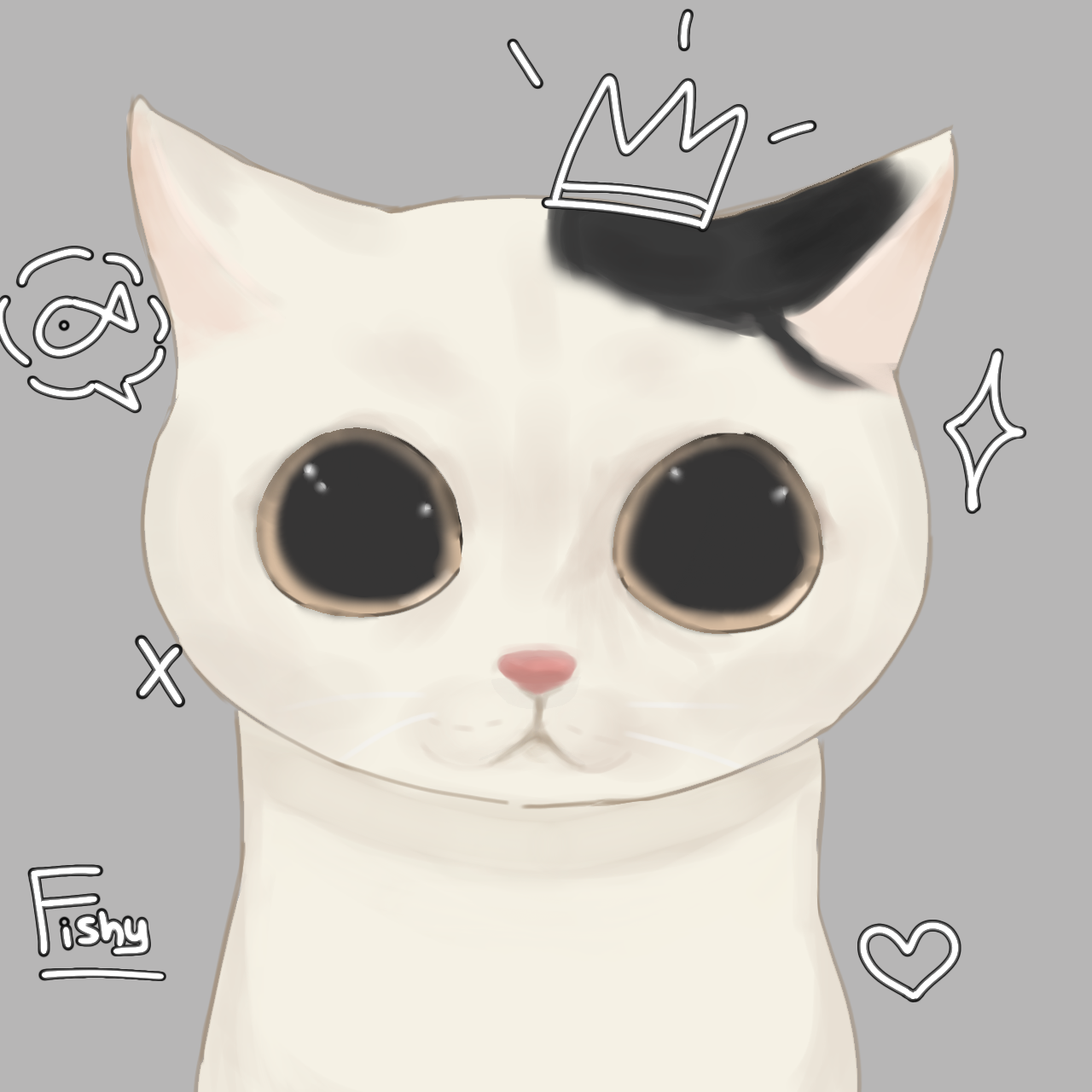 Cat staring at your soul - ibisPaint