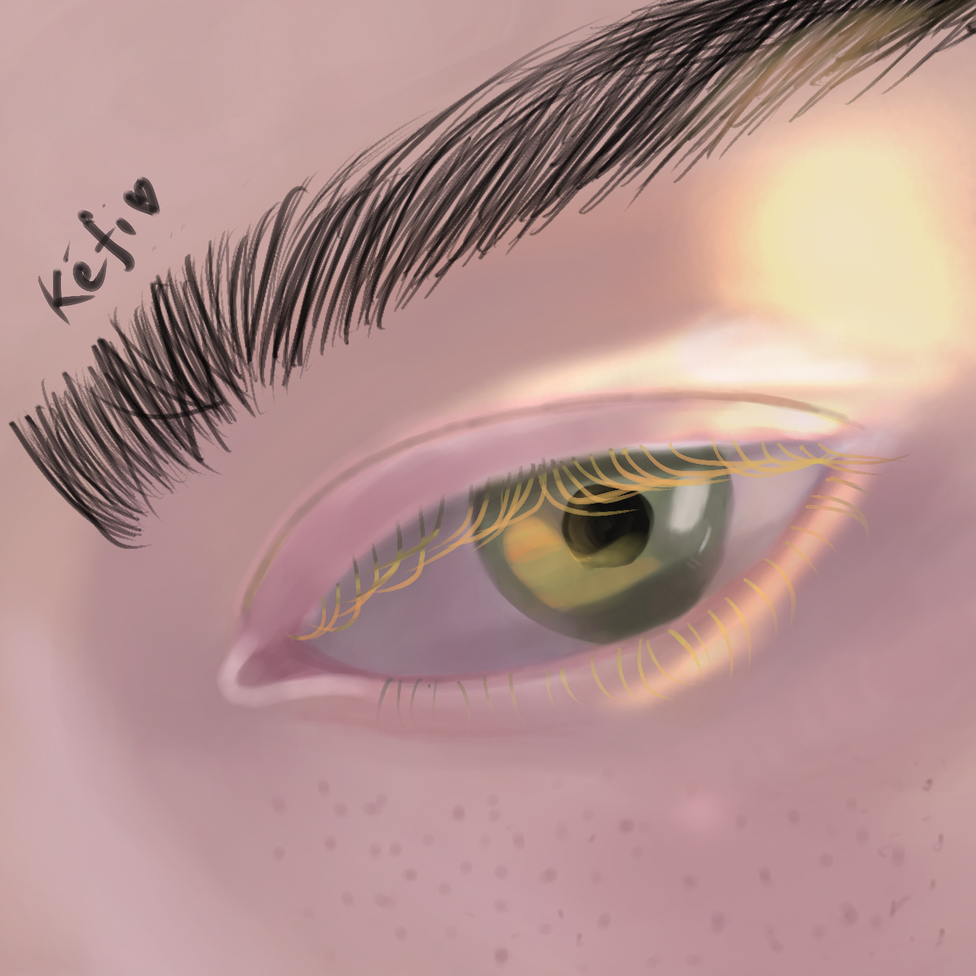 Sunlit eye - ibisPaint