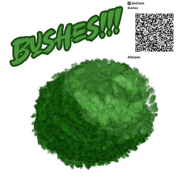 Bozo's Bushes Brush 🌳 - ibisPaint