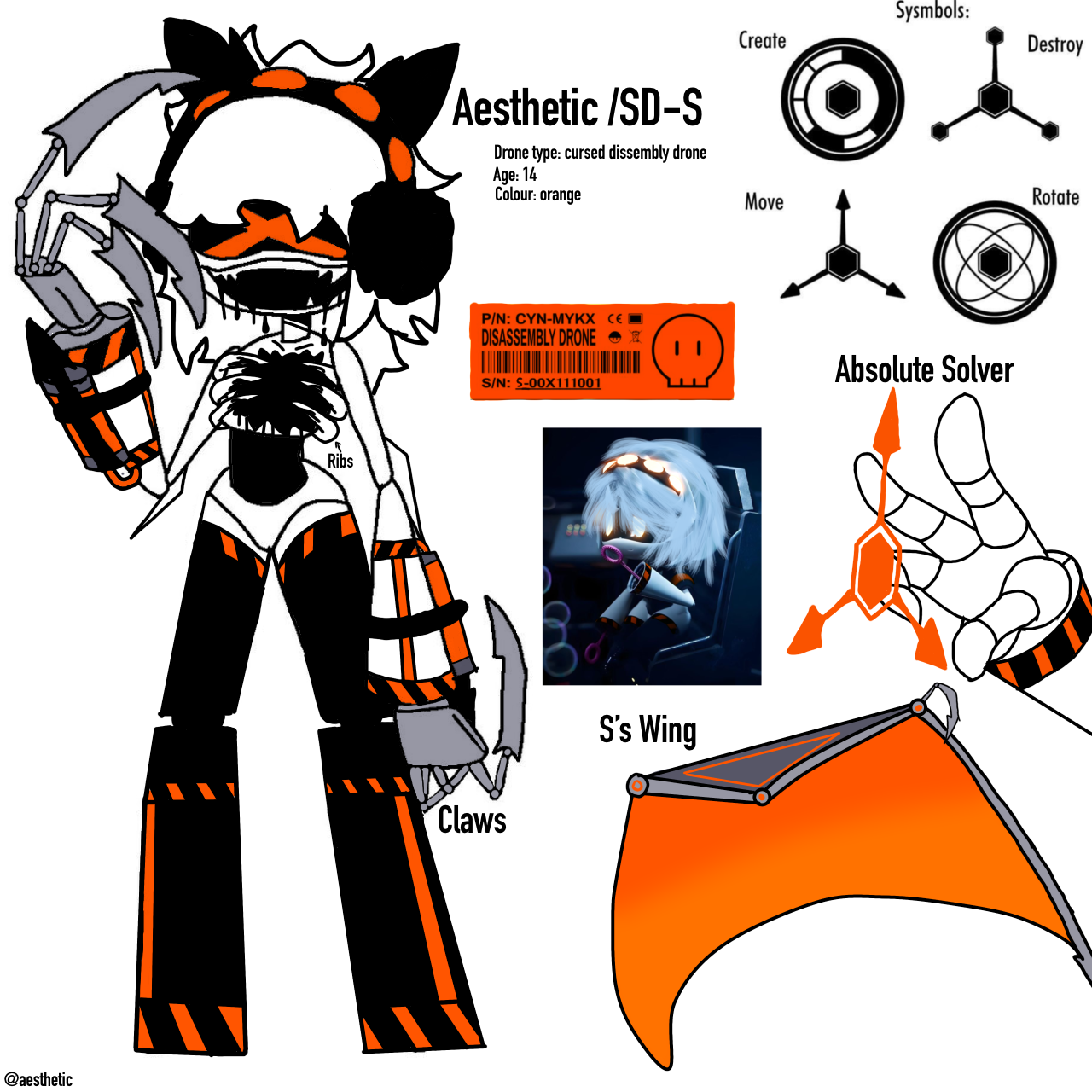 Murder drone oc (by Aesthetic) - ibisPaint