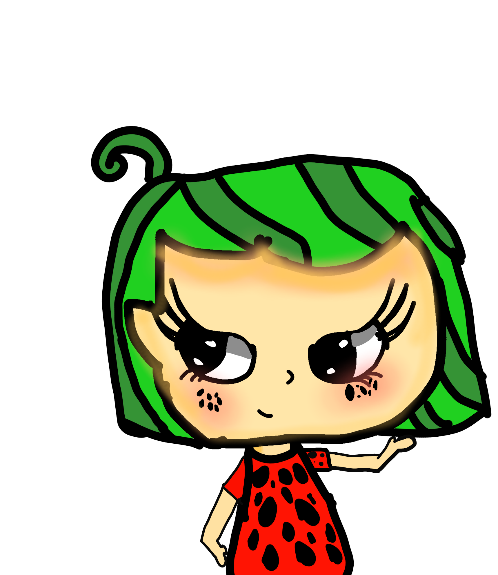 water melon girl! - ibisPaint