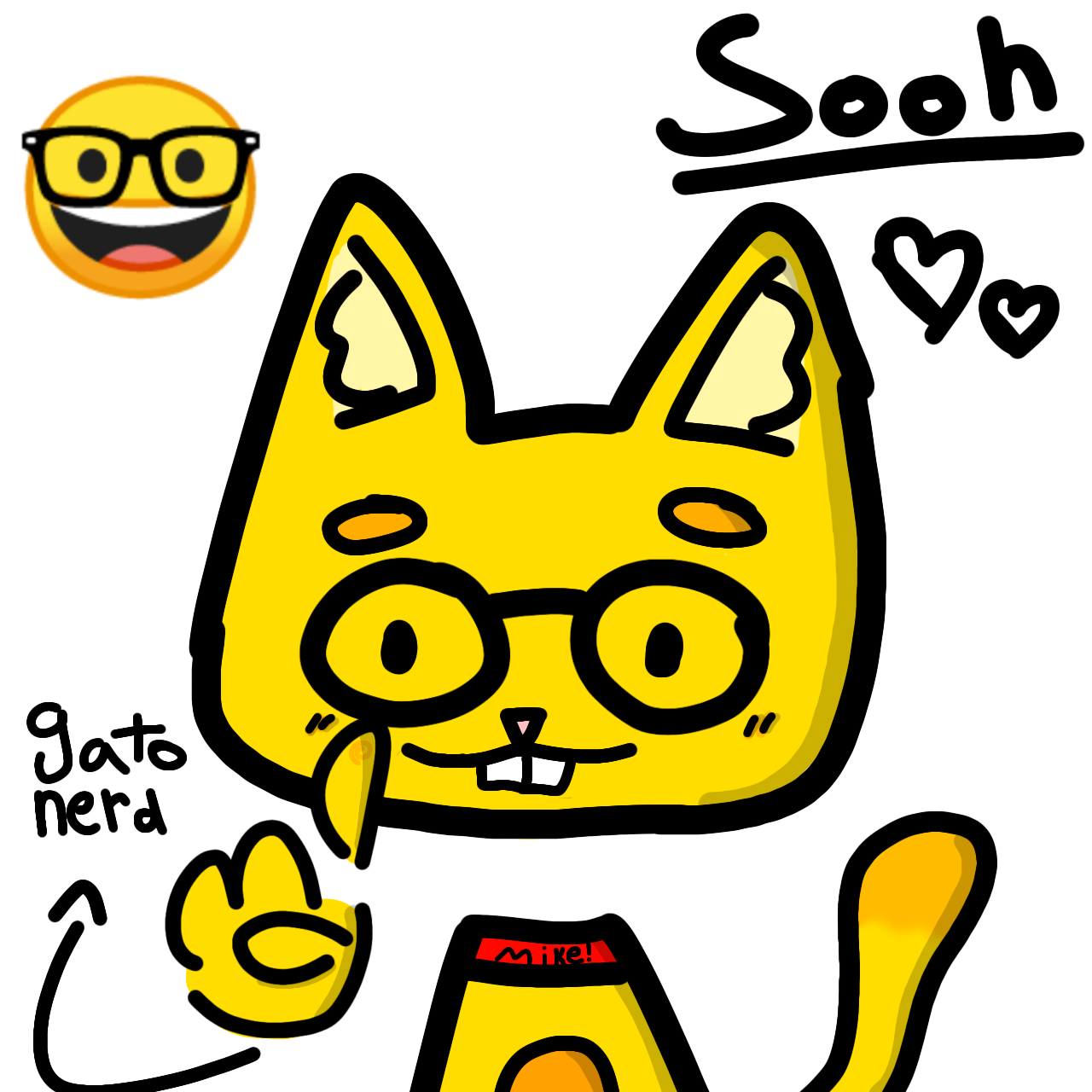 Gato nerd - ibisPaint