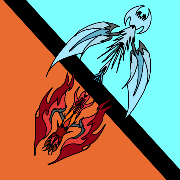 Fire vs Ice - ibisPaint