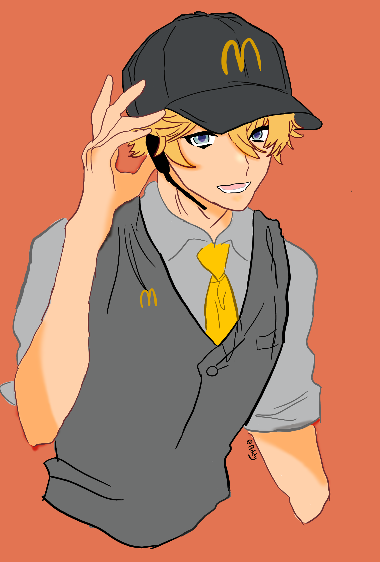 Tommyinnit workin at McDonalds - ibisPaint