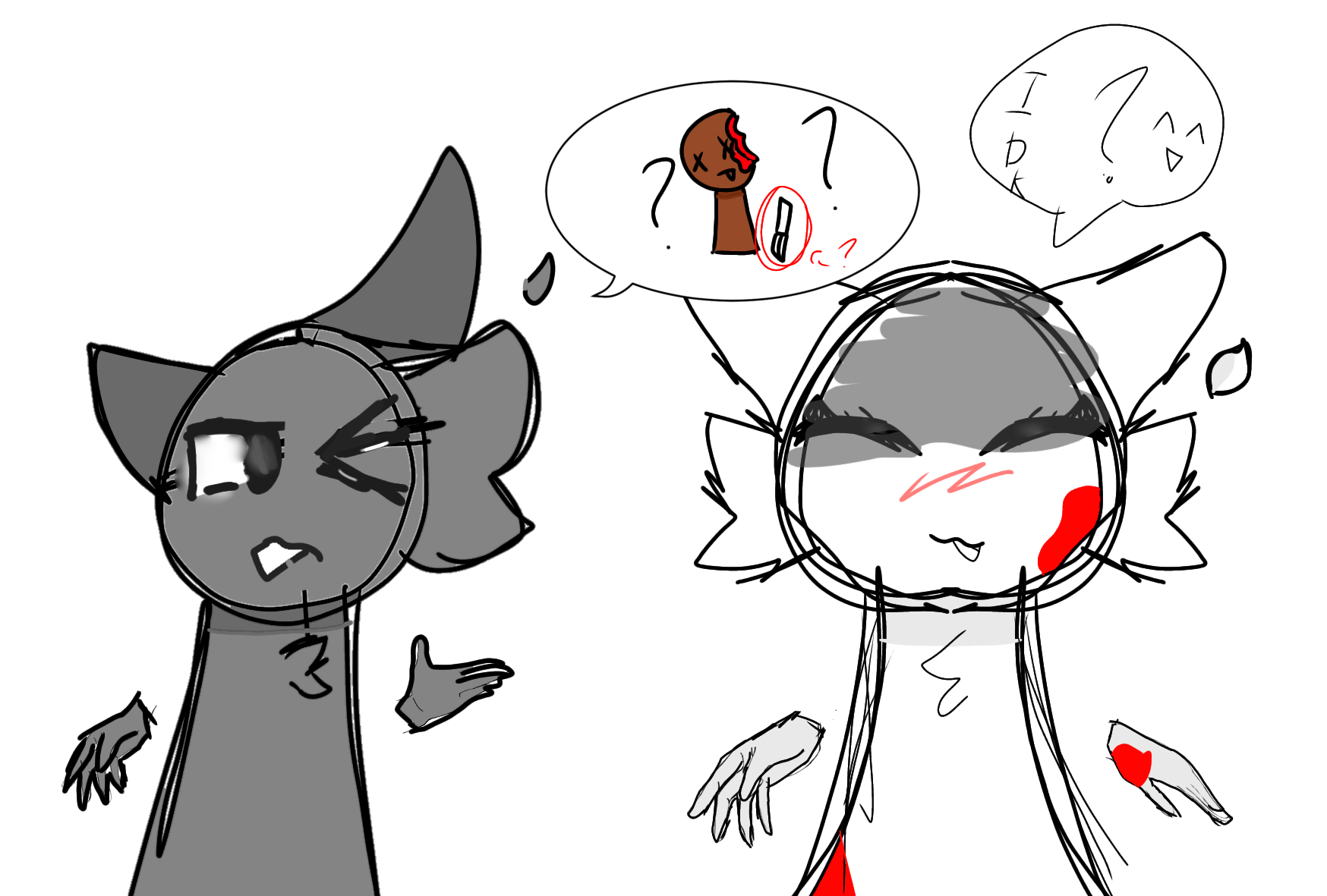 Gray asking Wenda - ibisPaint