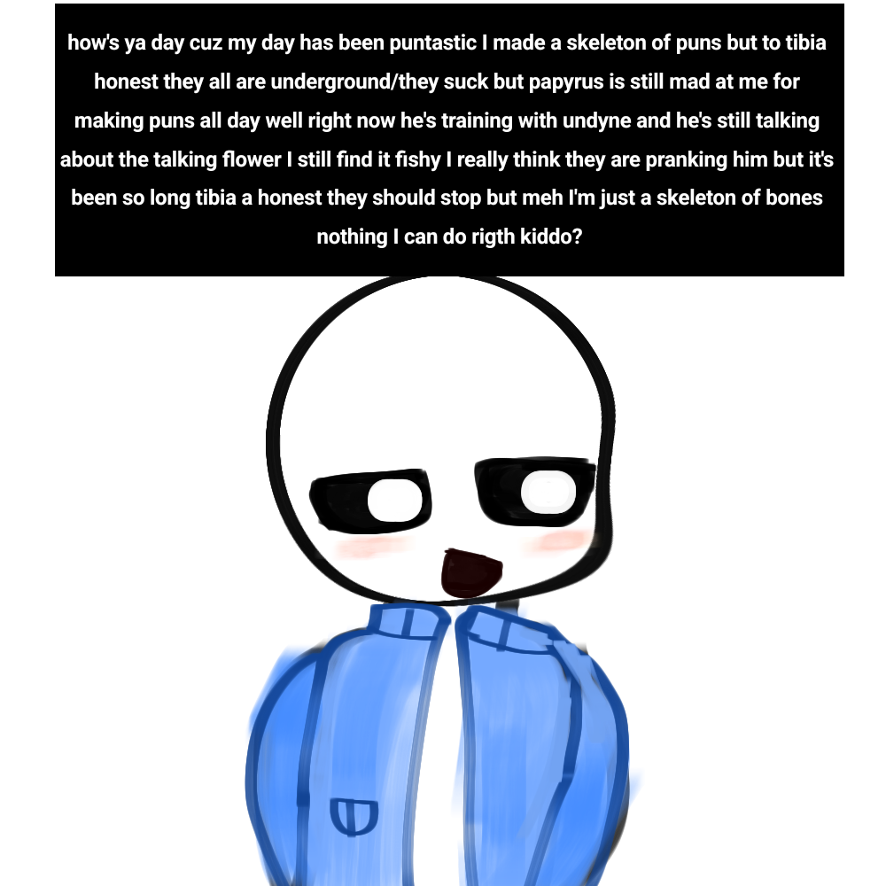 sans stop with the puns. - ibisPaint