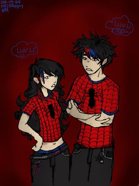 spider couple - ibisPaint