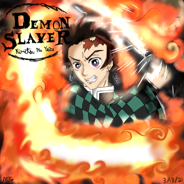 Tanjiro - Fire Breathing 🔥 - ibisPaint