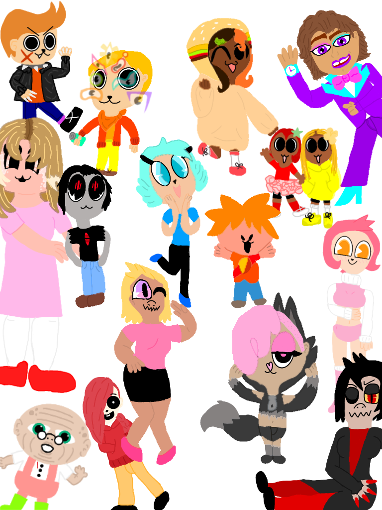 Chikn Nuggit Cast Humanized - ibisPaint