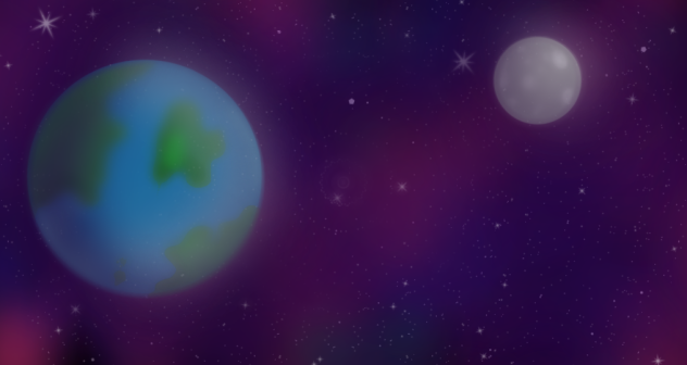 earth n moon - ibisPaint