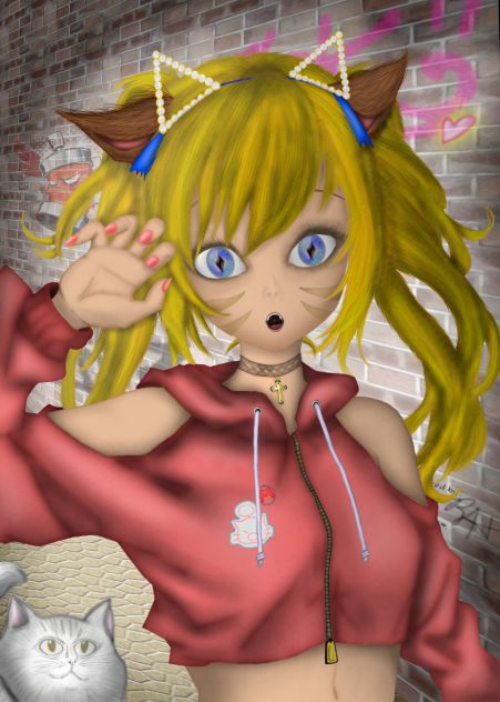 Nekomimi - Colored by RAH - ibisPaint