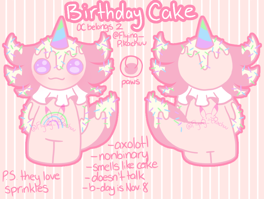 Birthday Cake Ref Sheet - ibisPaint
